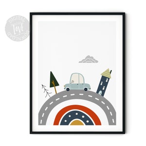 Set of 3: Transportation Printables, Boys Nursery Art, Boys Room Decor ...
