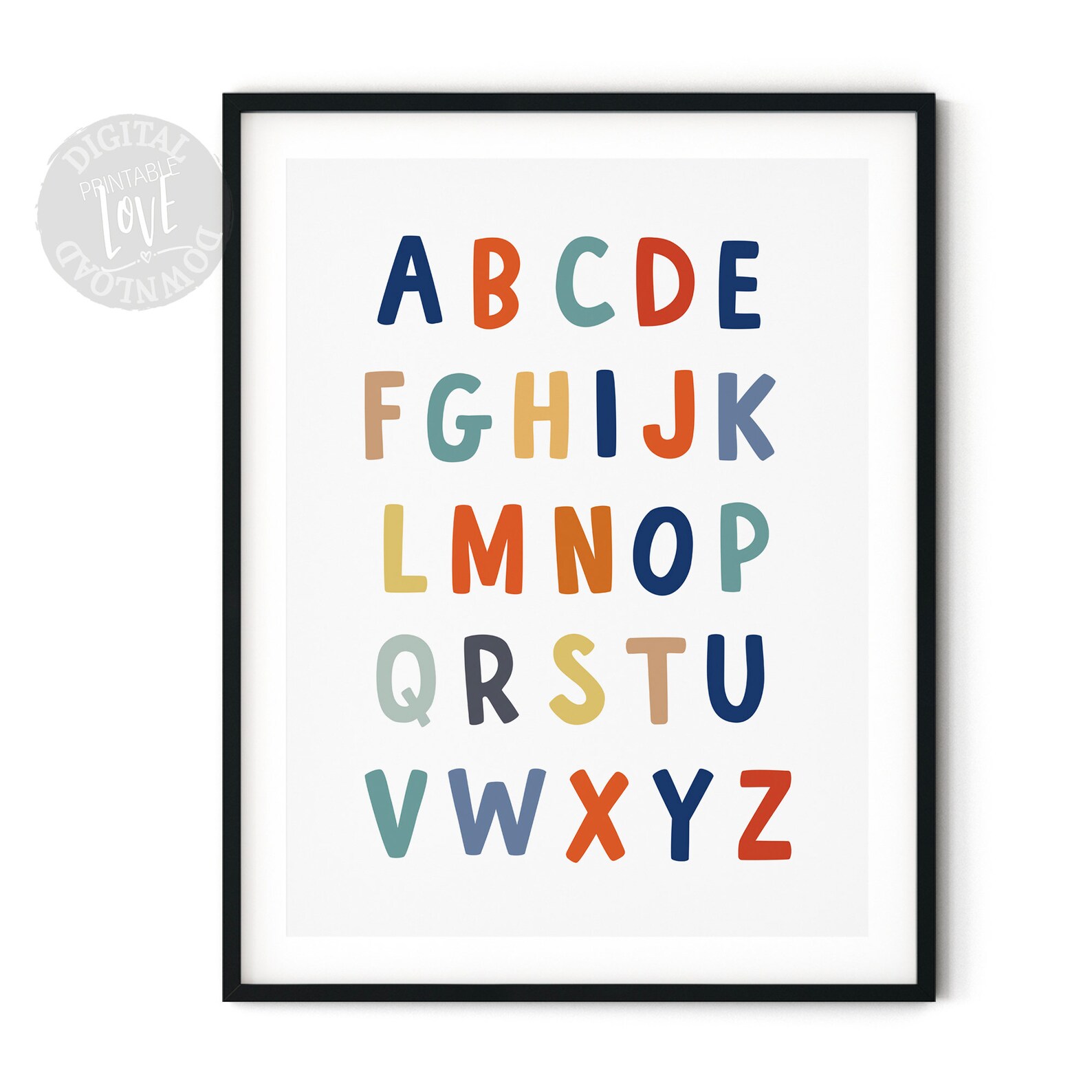 Set of 3 Prints ABC Printable Numbers 1-20 Sunshine Print - Etsy