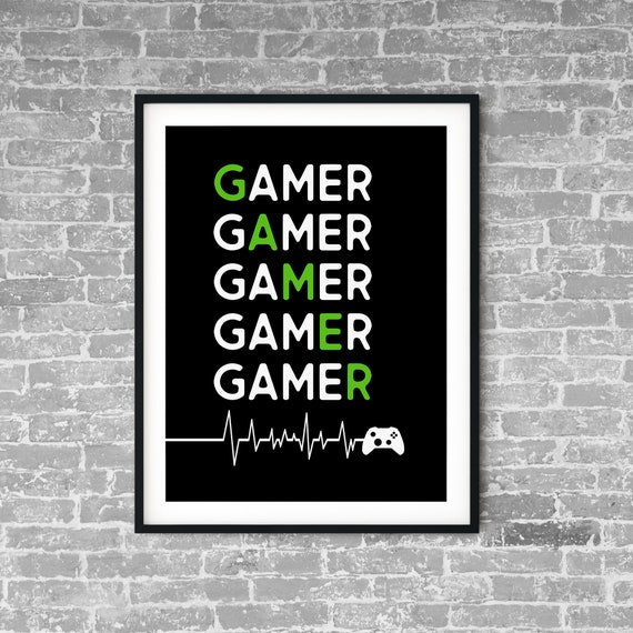 Gaming Poster Printable Gamer Poster Video Game Wall Art - Etsy