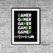 Gaming Poster Printable, Gamer Poster, Video Game Wall Art, Gamer Decor ...