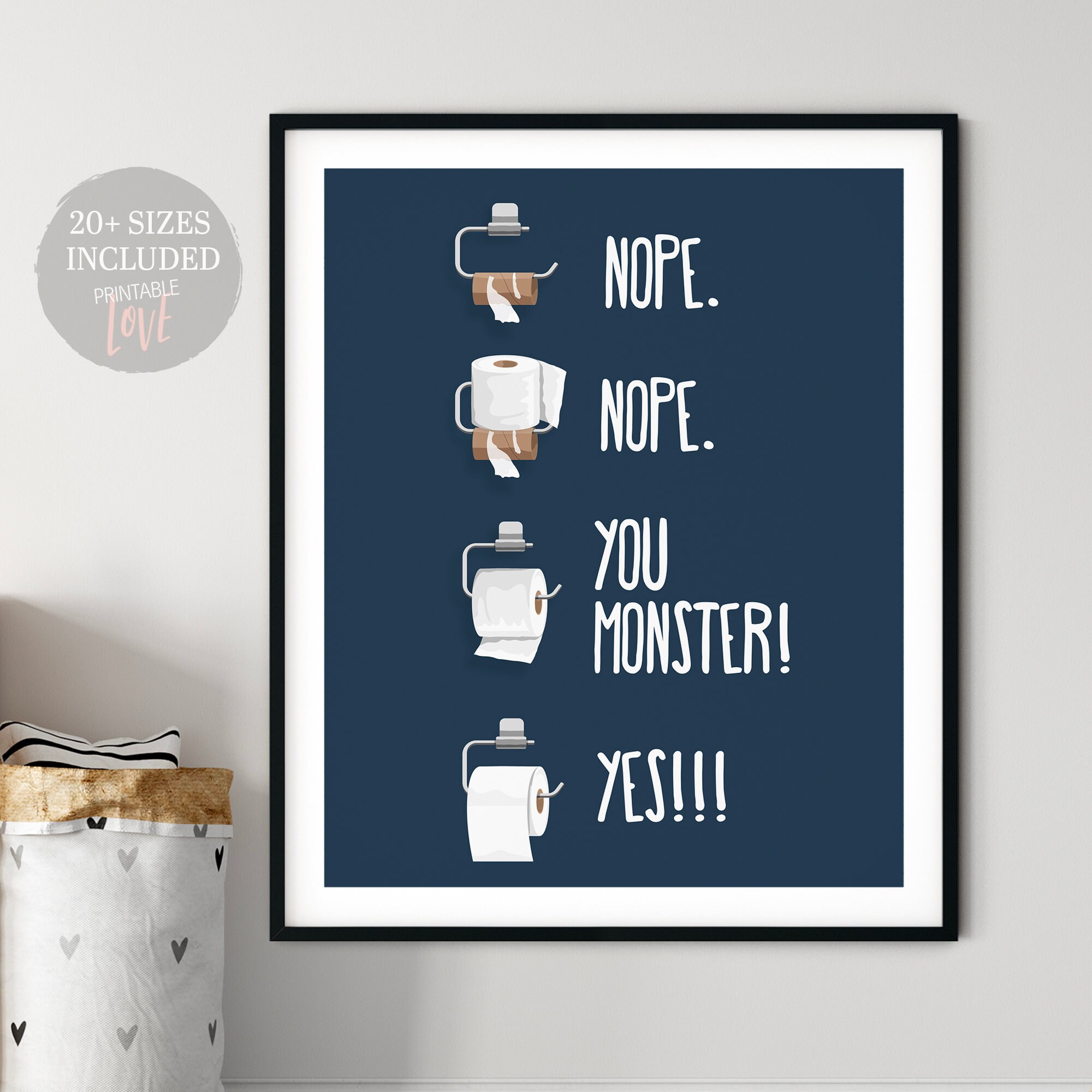 Art & Collectibles Digital Prints Prints Funny Toilet Paper Roll ...