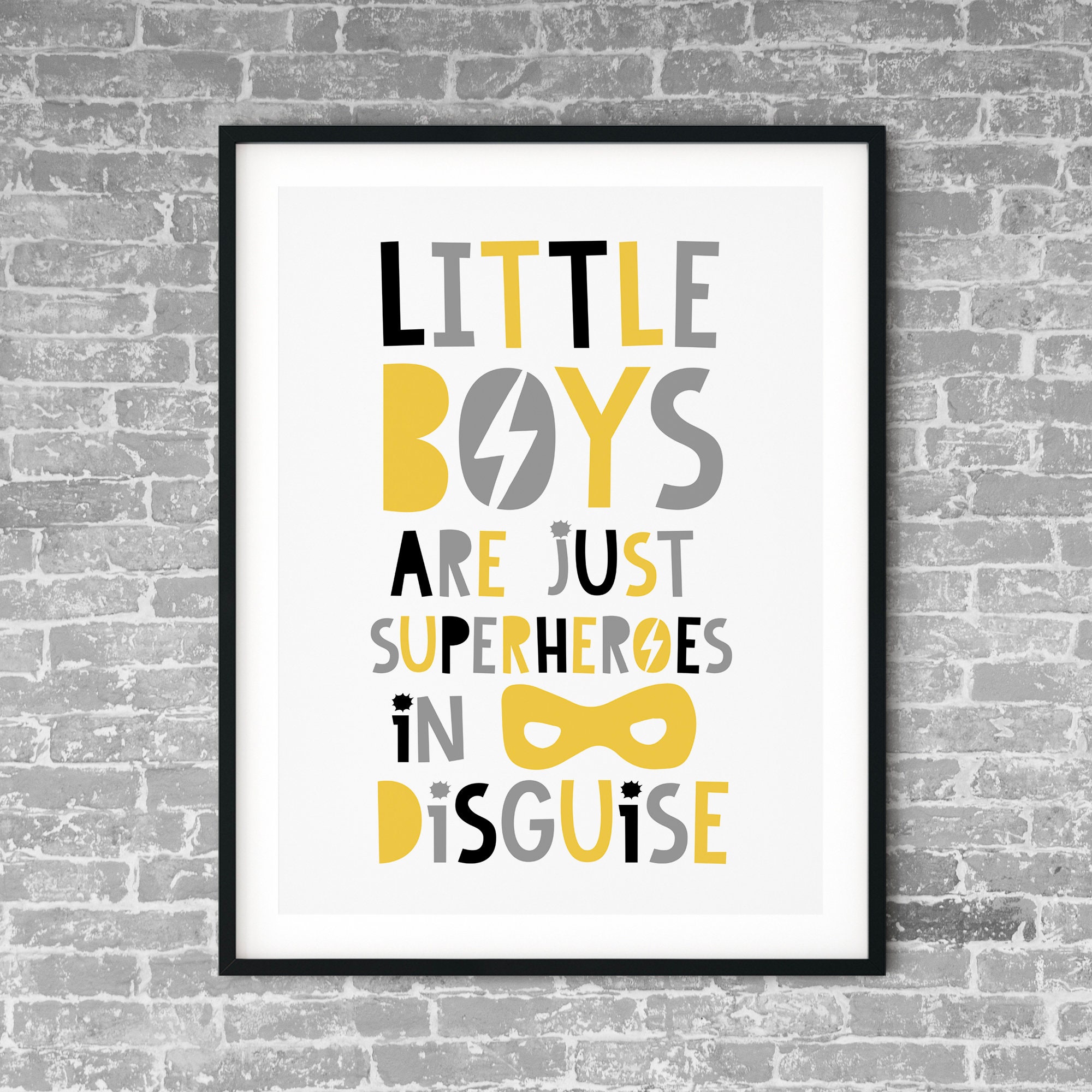 Superheroes in Disguise Printable, Superhero Wall Art, Superhero ...