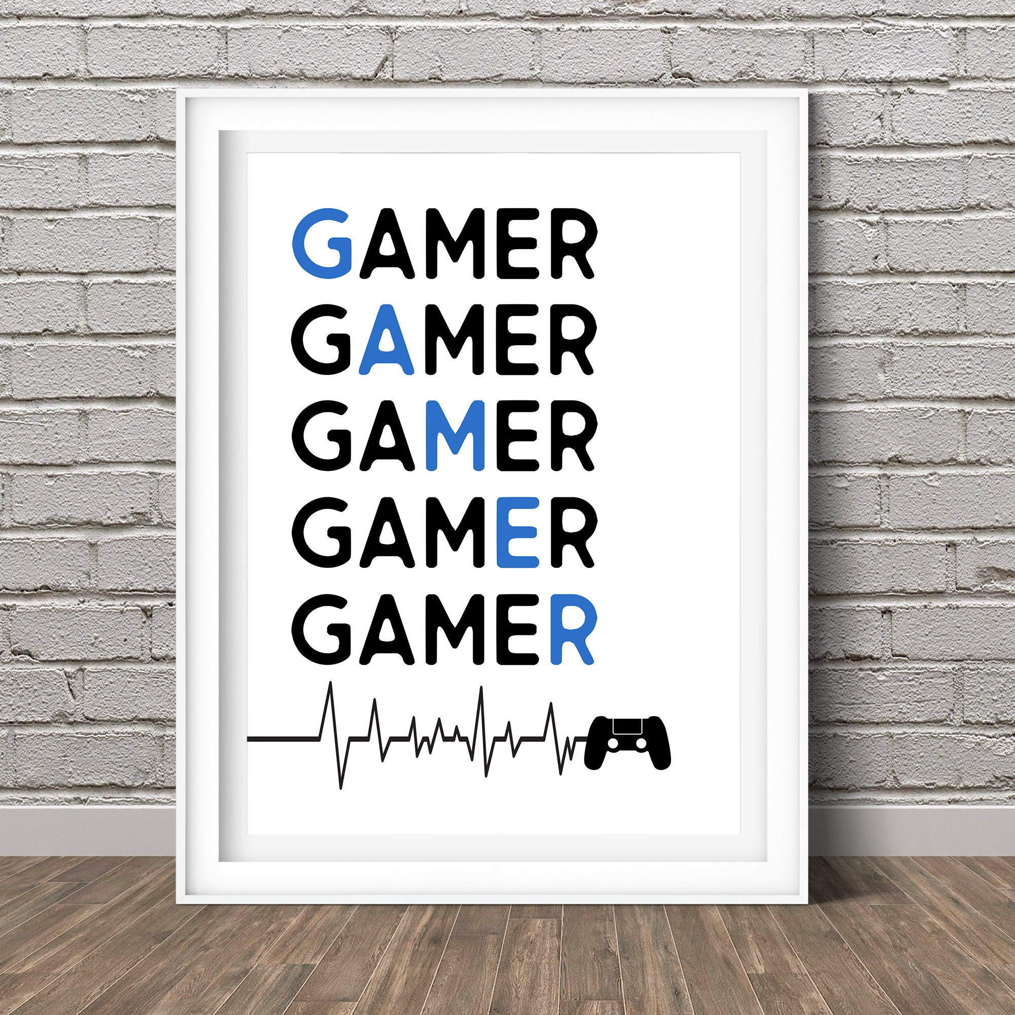 Video Gamer Printable Gamer Poster Video Game Wall Art - Etsy