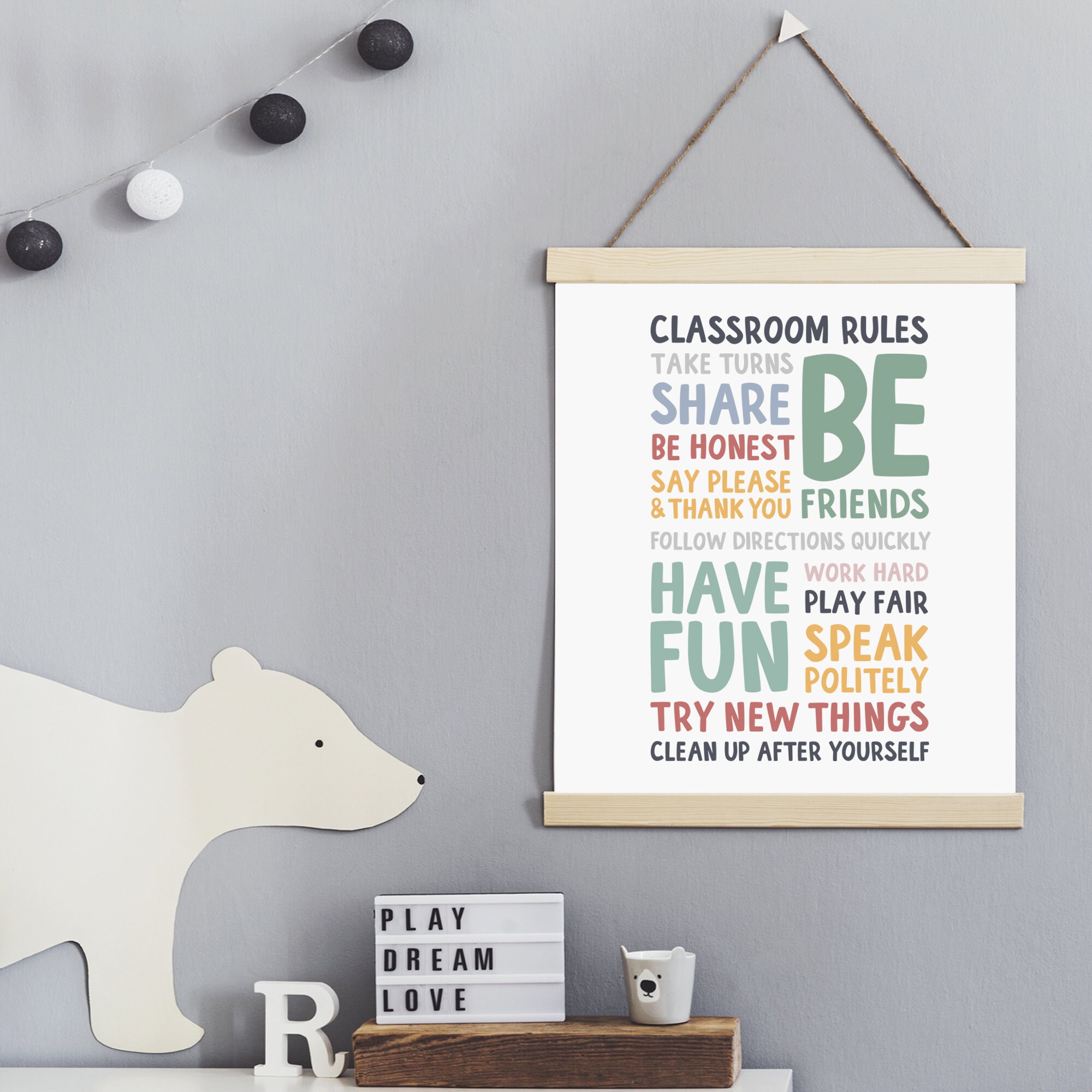 Classroom Rules Print Classroom Decor Learning Printables - Etsy