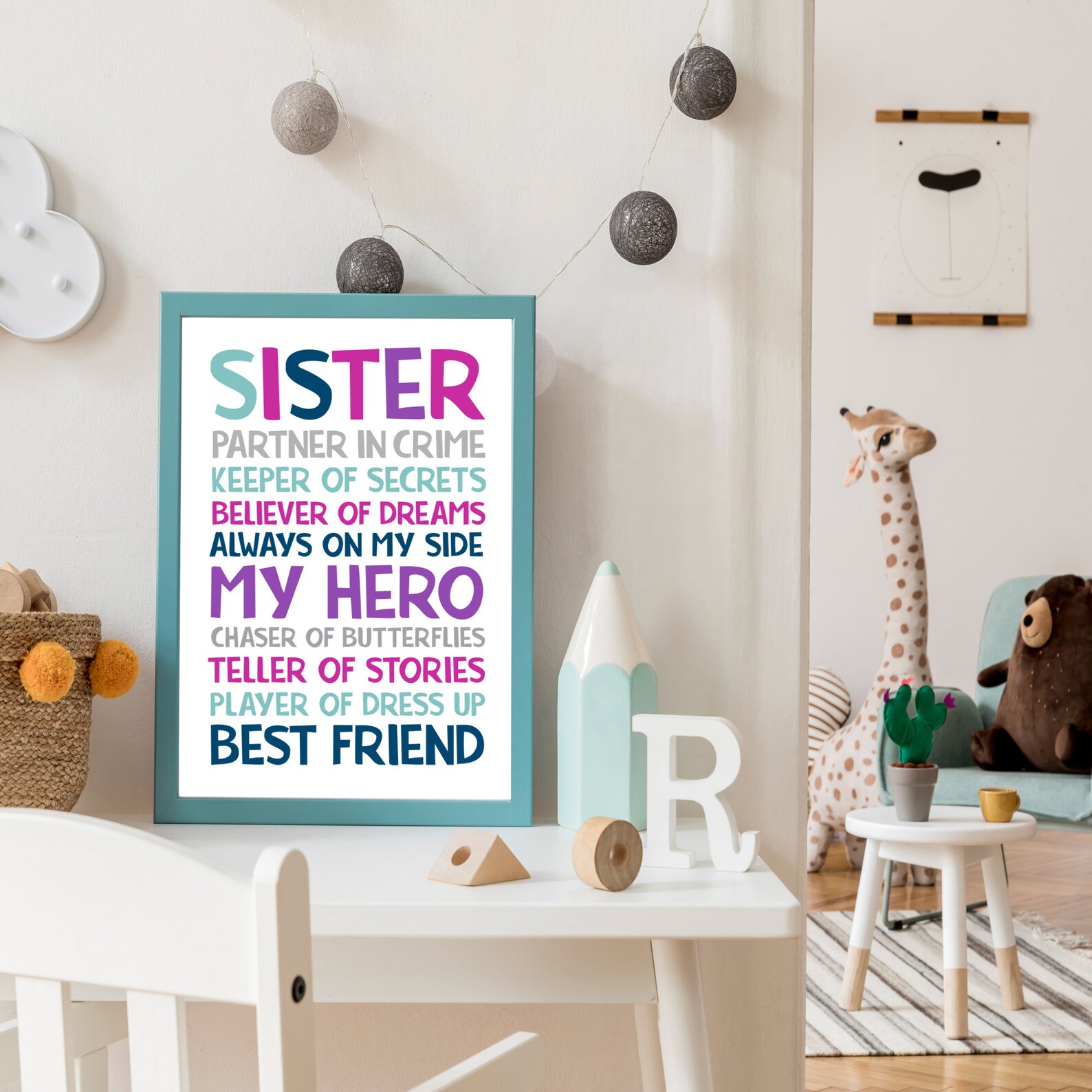 Sister Definition Sign Sister Sign Sisters Quote Girls | Etsy