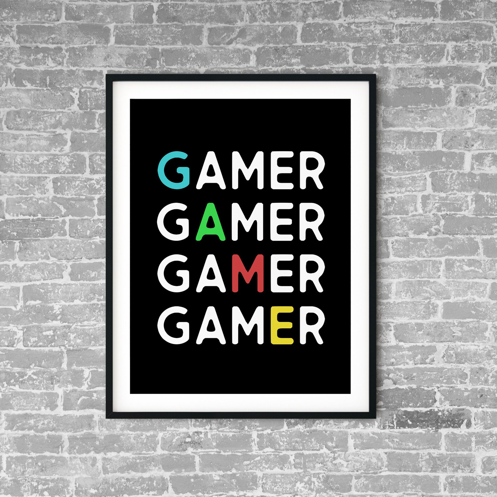 Video Gamer Printable, Gamer Poster, Video Game Wall Art, Gamer Decor ...