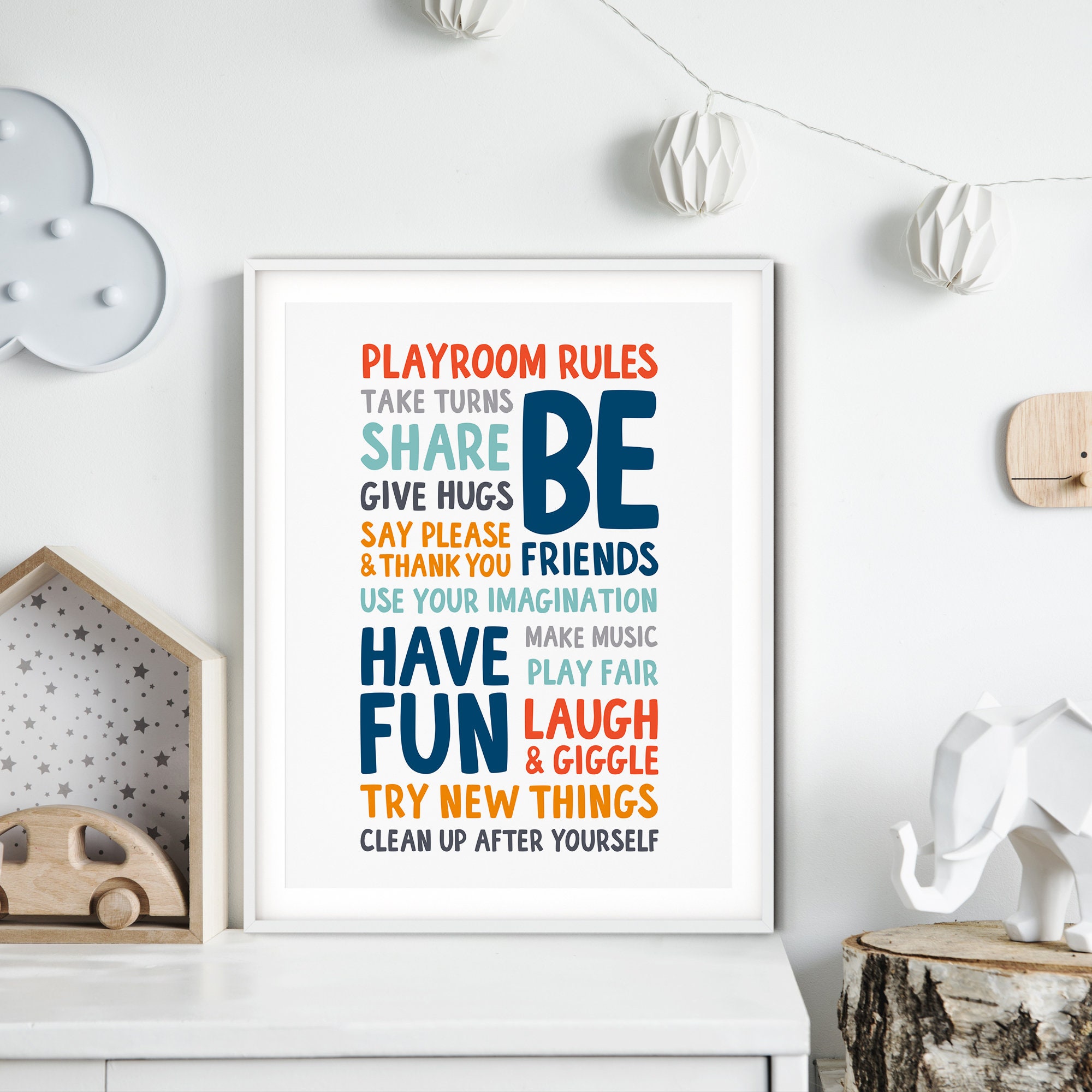 Playroom Rules Printable Playroom Rules Instant Download | Etsy