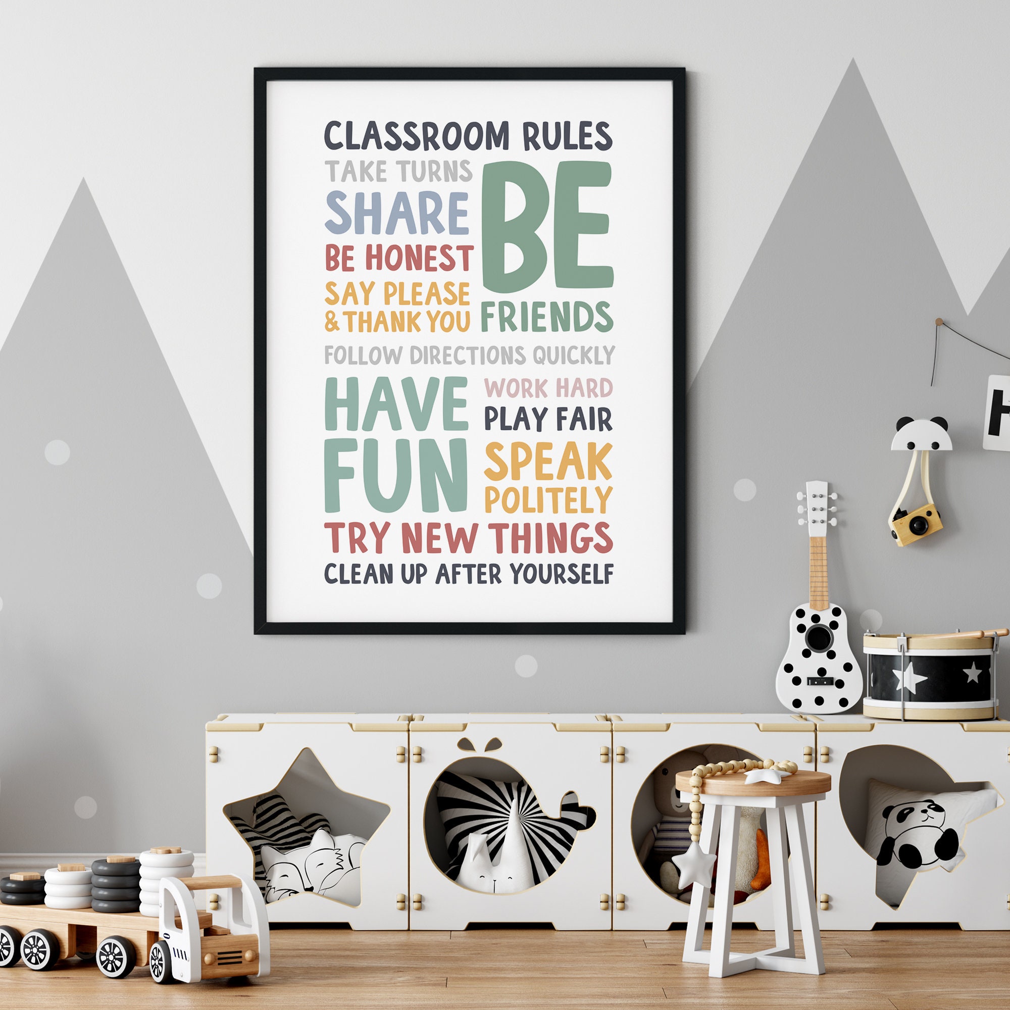 Classroom Rules Print Classroom Decor Learning Printables - Etsy