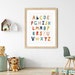 Alphabet Poster, Alphabet Print, ABC Wall Art, ABC Poster Chart, Kids ...