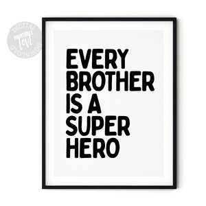 Set of 3: Every Brother is a Superhero, Lightning Bolt, Boys Club, Boys ...