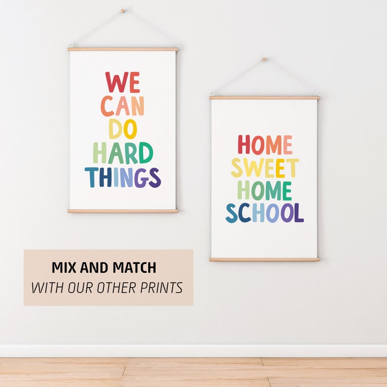Home Sweet Homeschool Printable Home School Print Virtual - Etsy