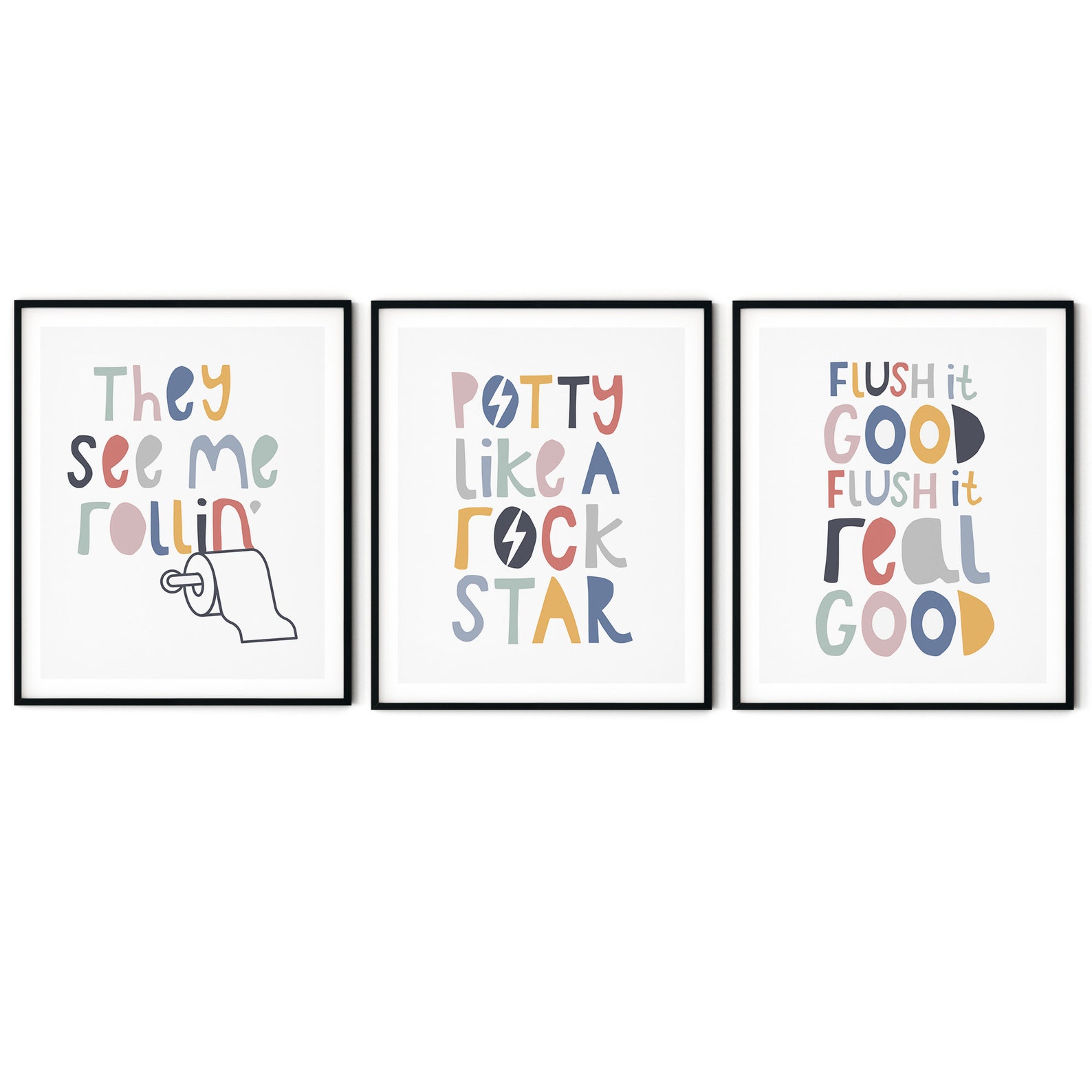 Printable Kids Toilet Signs Kids Bathroom Wall Art Kids - Etsy