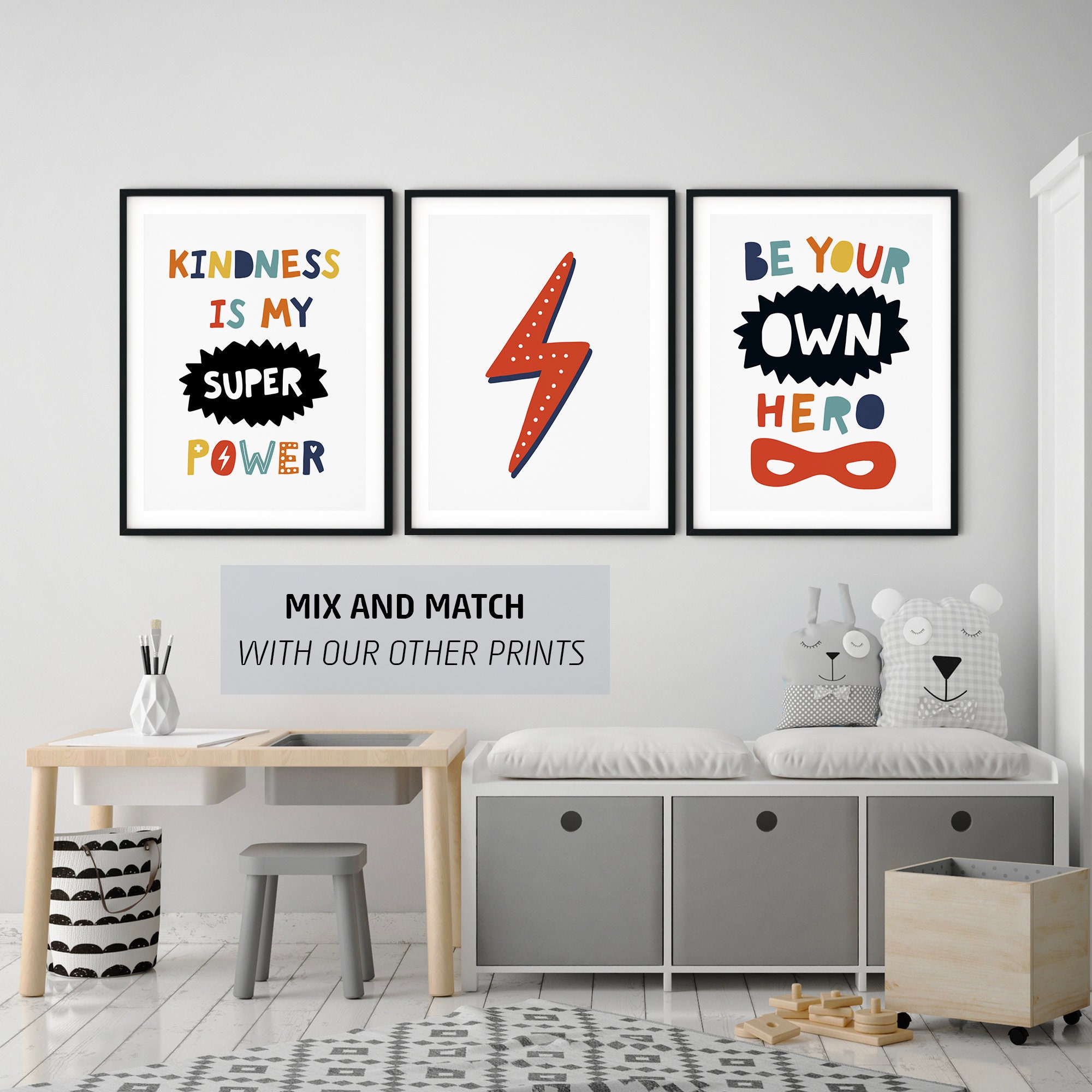 Be Your Own Hero Print Superhero Printable Art Super Hero - Etsy