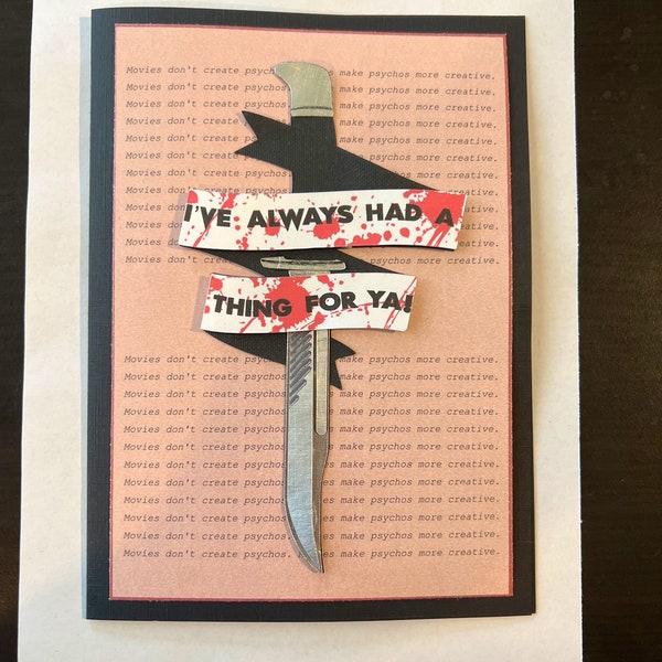 Scream Valentine Card Etsy
