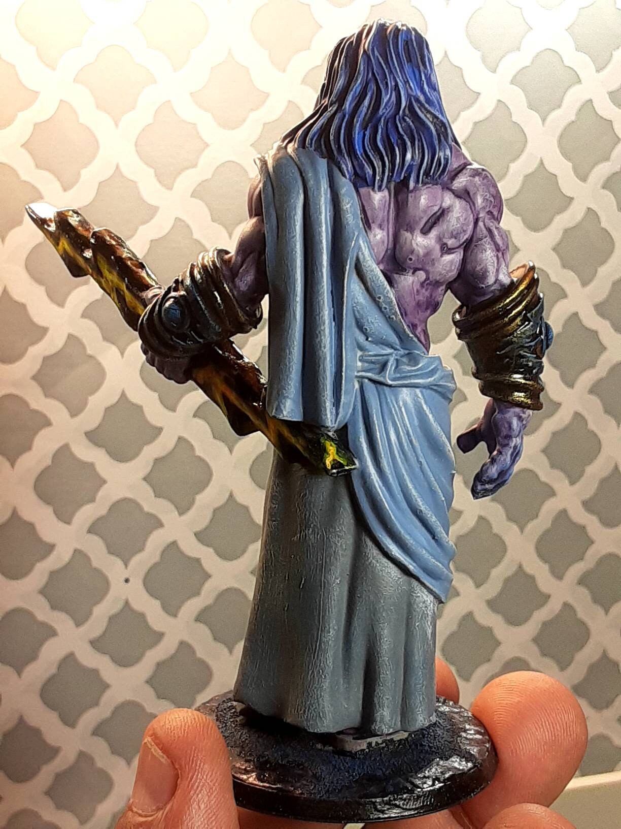 D&d Miniature Storm Giant W/lighting Bolt Hand Painted From 3d Print ...