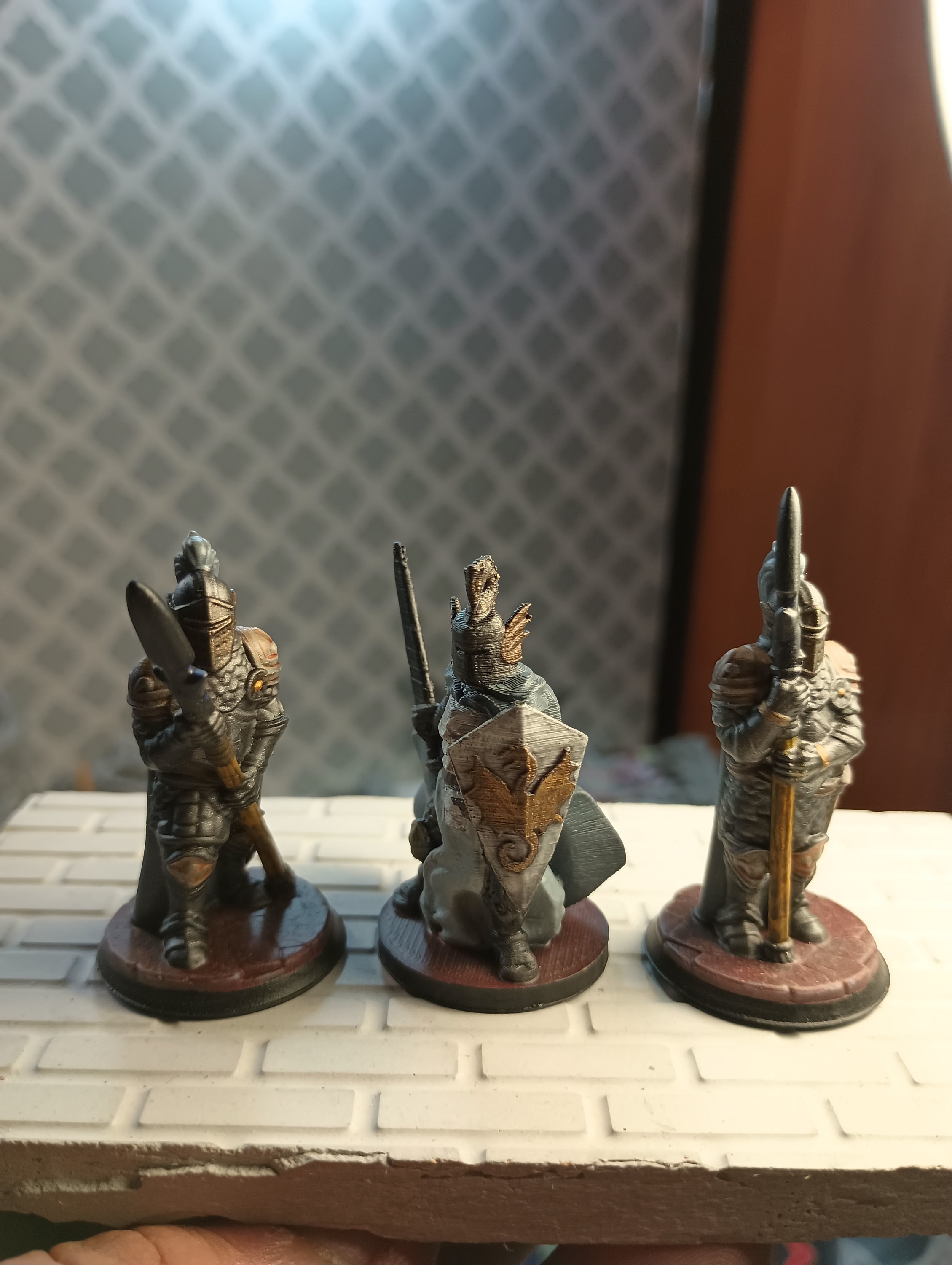 D&d Miniatures Knights/royal Guard Set All 5 - Etsy