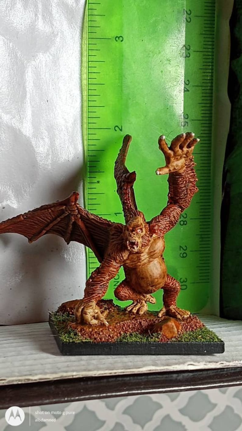 D&d Miniature Ape Demon/flying Demon Ape Mini by Reaper Hand Painted ...