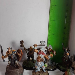 D&d Miniature Barbarian All Hand Painted You Get 6 Miniatures All Hand ...