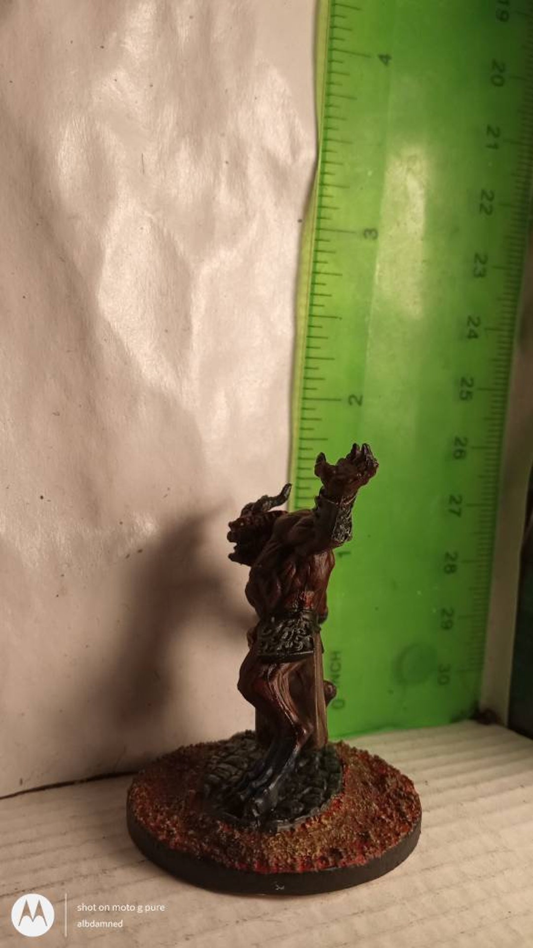 D&d Miniature Blood Demon 4 Mini by Reaper Black Bones Hard Plastic ...