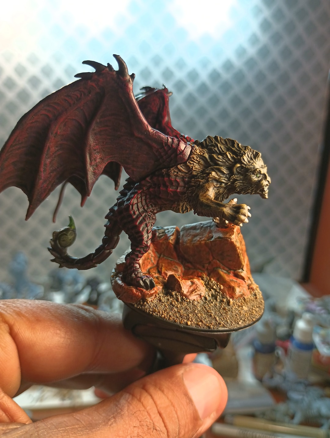 D&d Miniature Manticore - Etsy