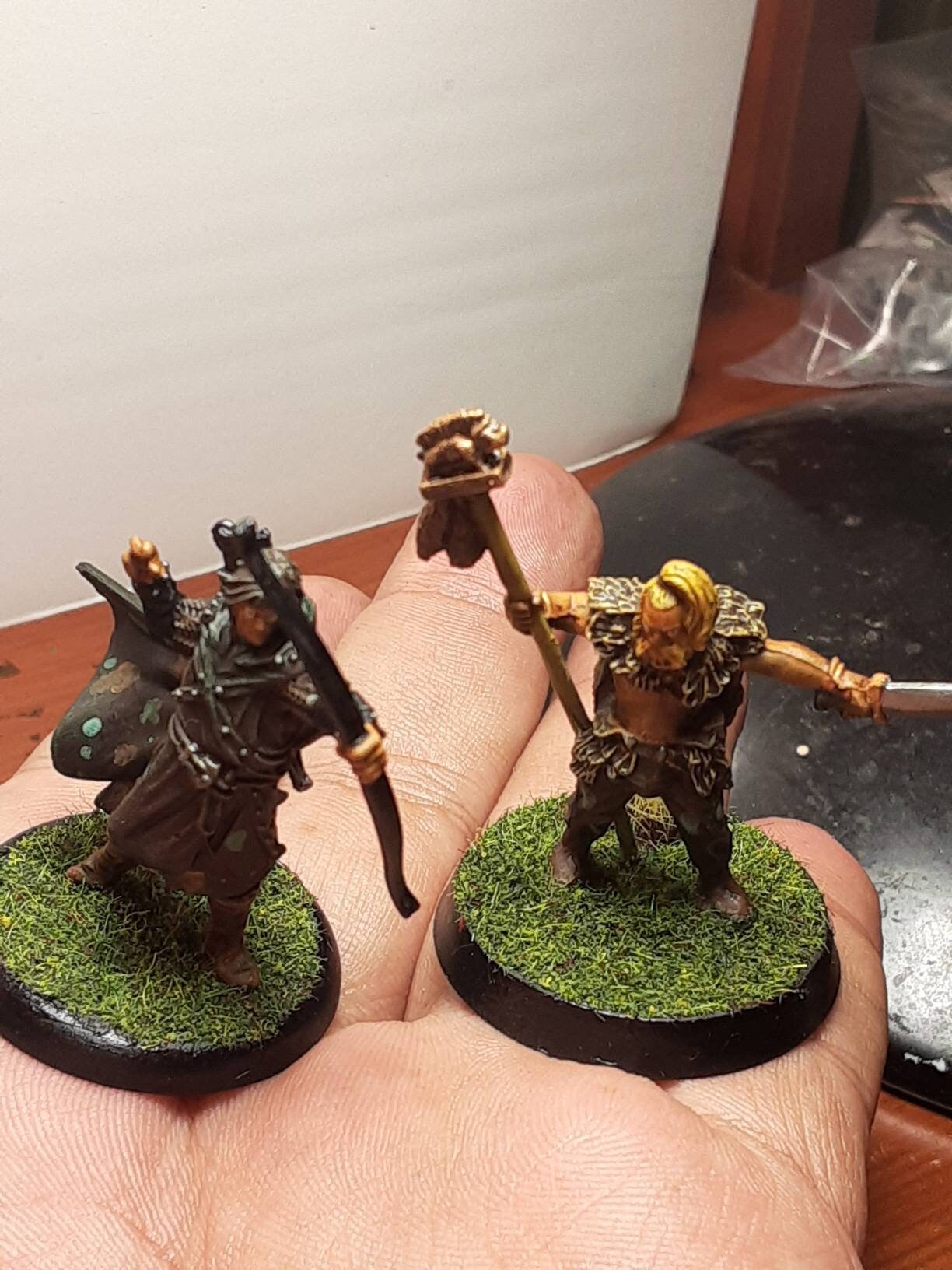 D&d Miniature Barbarian All Hand Painted You Get 6 Miniatures - Etsy