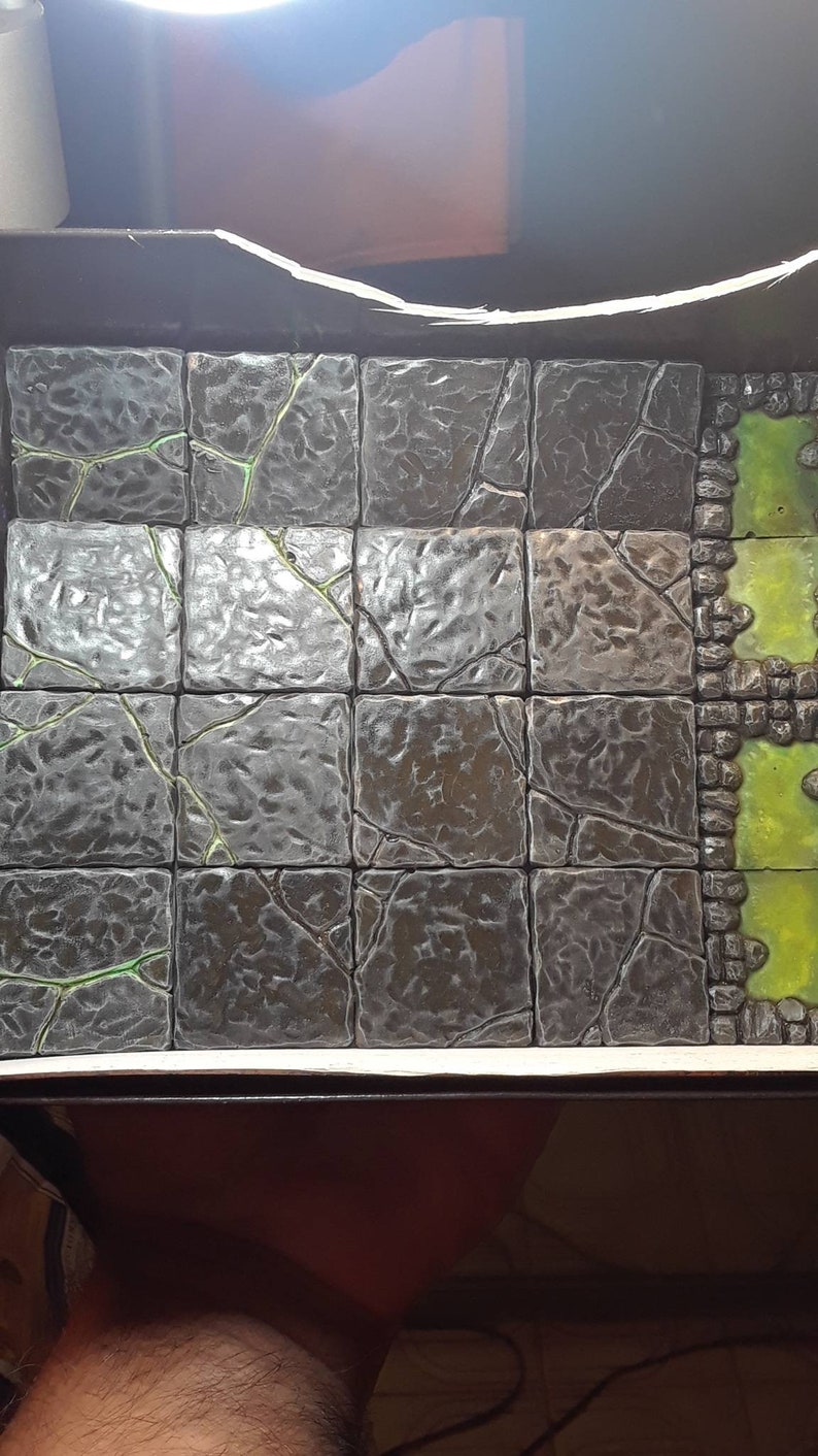 D&d Dungeon Tiles Swamp/acid/arcane Themed Tiles 20 in Set Starter Set ...