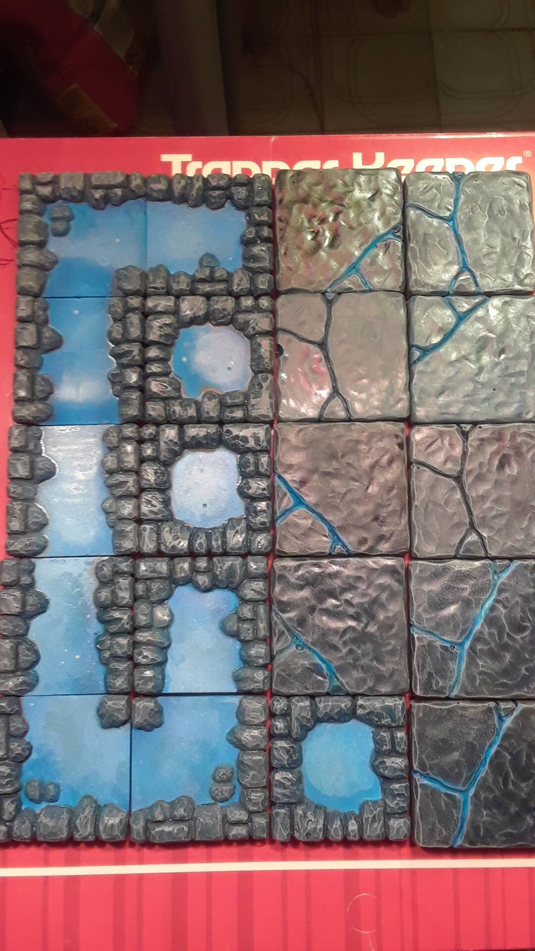 D&d Minatures Dungeon Tile Set Water Themed/cold Wet Frosty - Etsy
