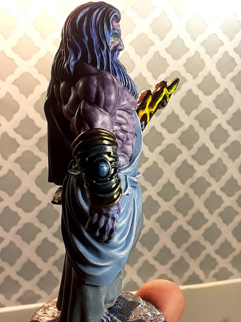 D&d Miniature Storm Giant W/lighting Bolt Hand Painted From 3d Print ...