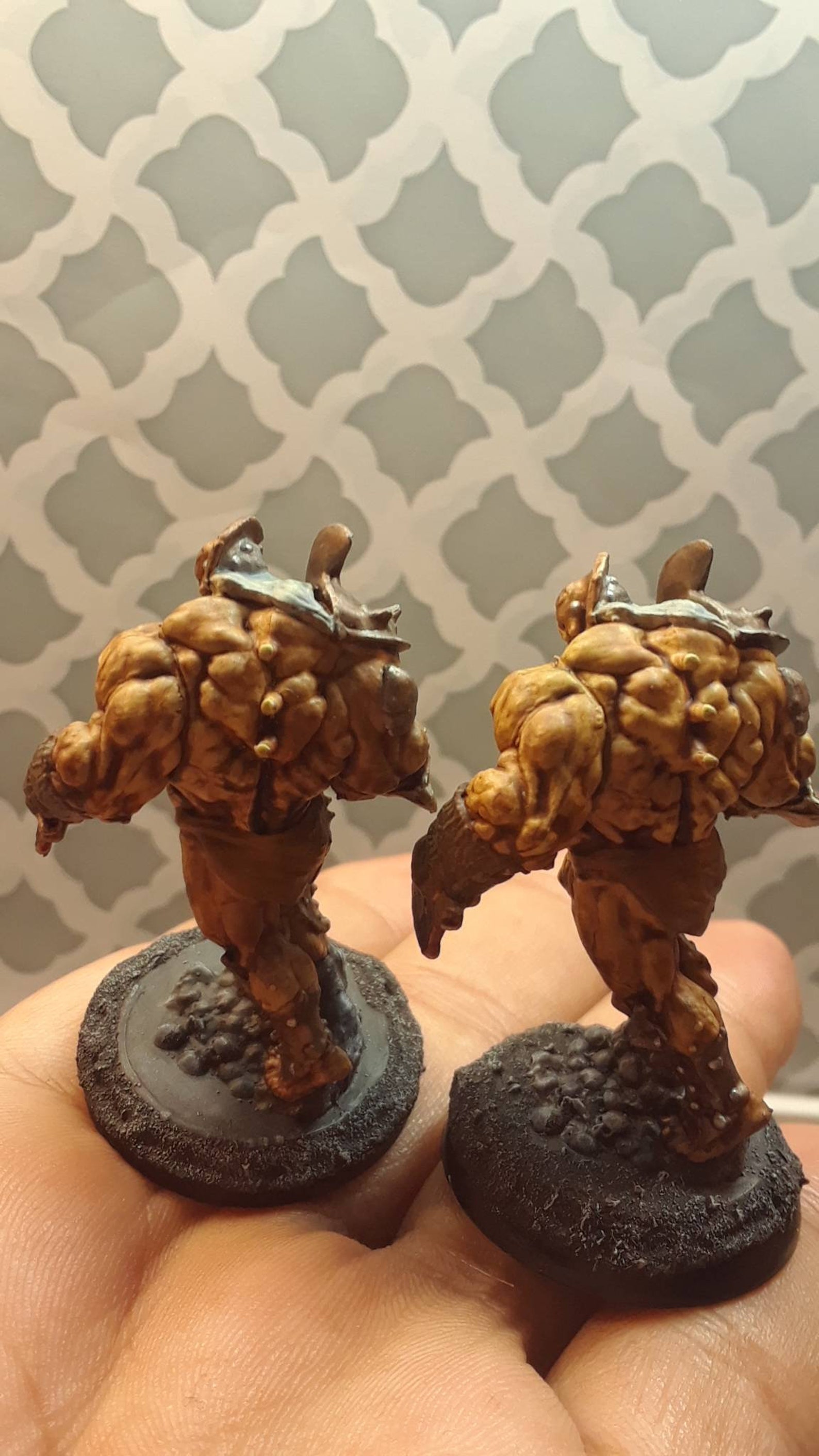 D&d miniatures golems en chair avec lame de lune et griffes en ...