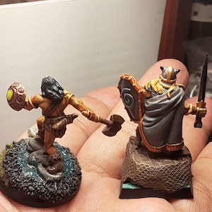 D&d Miniature Barbarian All Hand Painted You Get 6 Miniatures All Hand ...