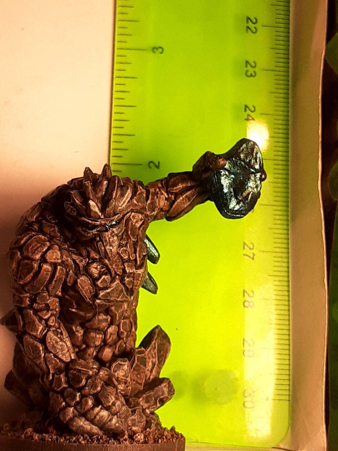 D&d Miniature Earth Elemental From Reaper Plastic Hand Painted on a ...