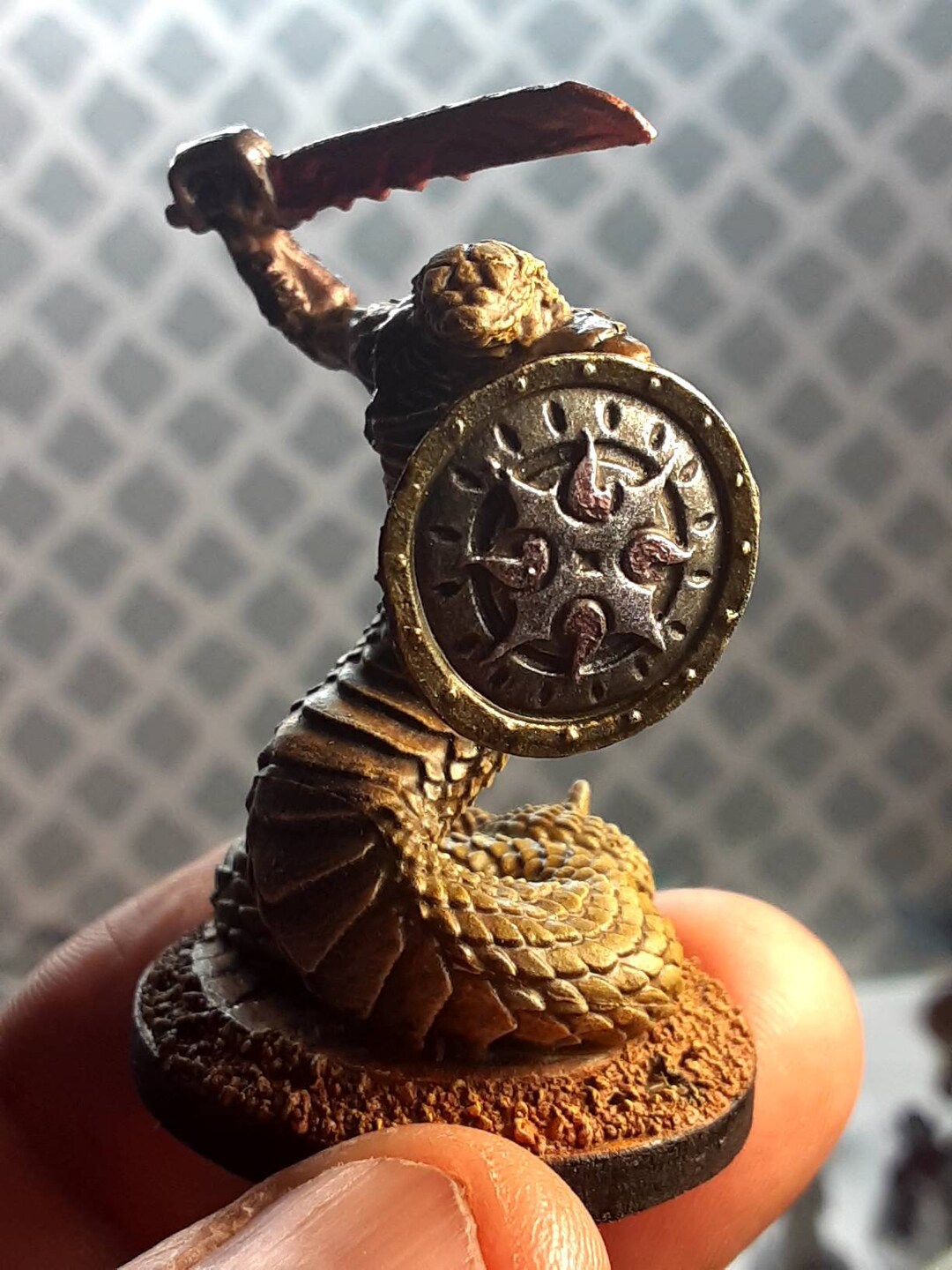 D&d Miniatures Yuan Ti/snake Man With Shield and Sword Miniature by ...