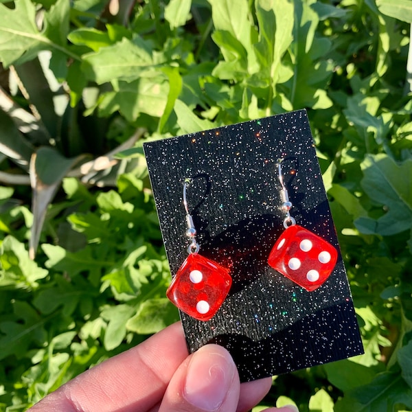 Dice Earrings - Etsy