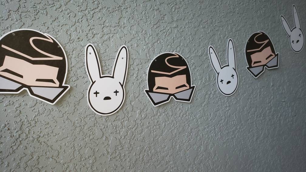 Bad bunny party theme Bad bunny birthday decorations Bad | Etsy