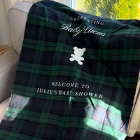 Printable Buffalo Plaid Banner | Light Blue Buffalo Plaid Banner ...