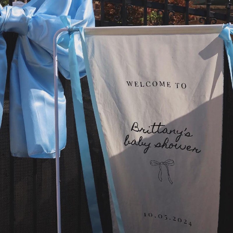 Long Linen Custom Sign - Etsy