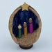 Nativity in A Nutshell - Set of Three Handmade Walnut Shell Decorations ...