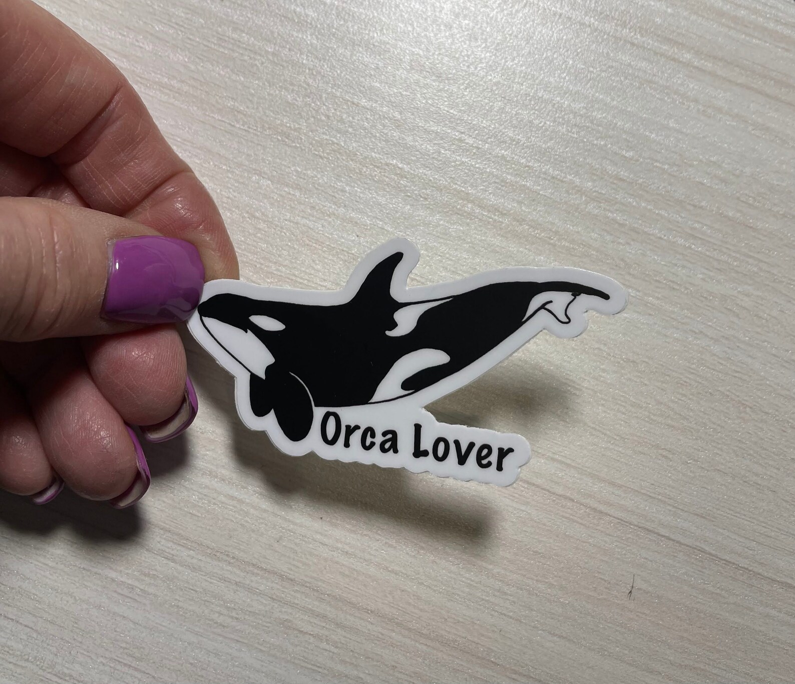 Orca Killer Whale Lover 3" or 5" Inch Decal Sticker, Glitter, Bumper ...