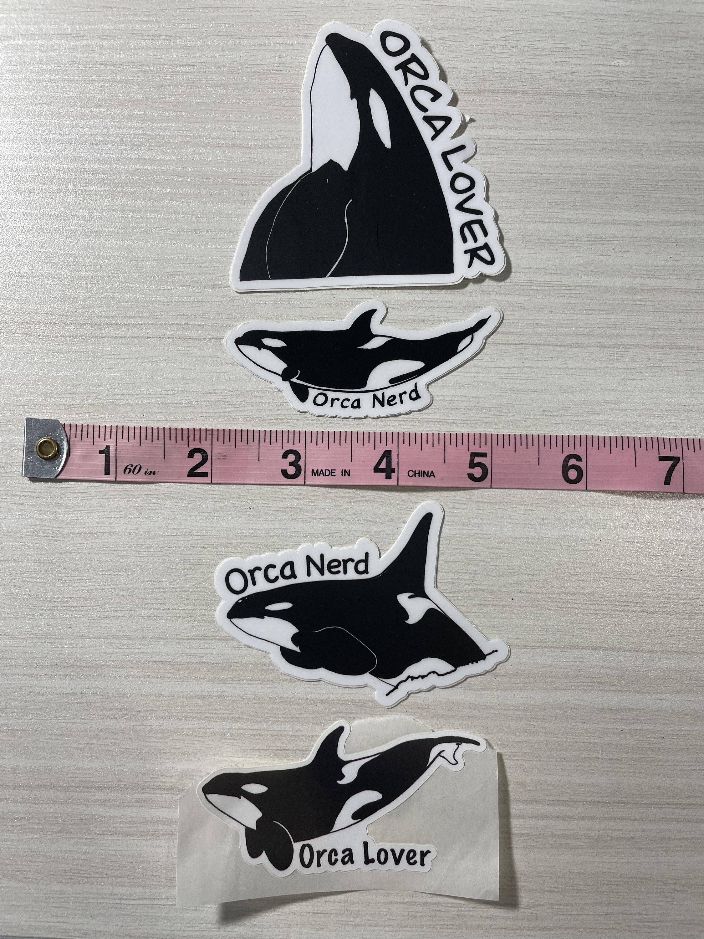 Orca Killer Whales Decals, Sticker, Art, 3 or 5 Waterproof, Tattoo ...