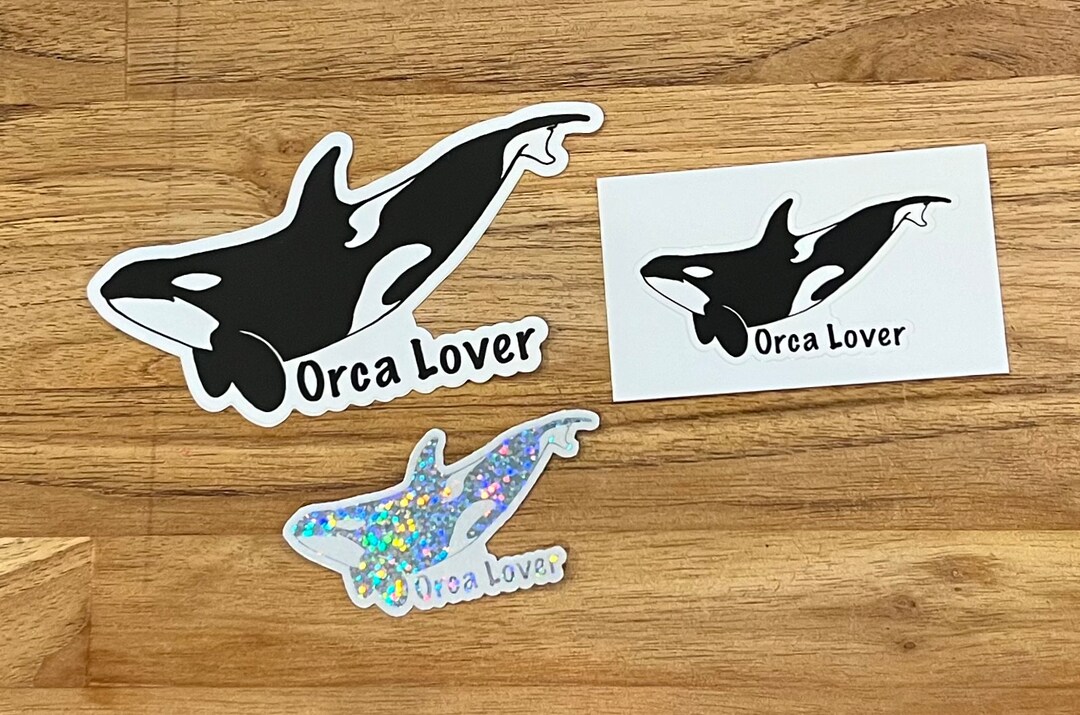 Orca Lover Vinyl Decal, Whale Bumper Sticker, Laptop Decal - Etsy