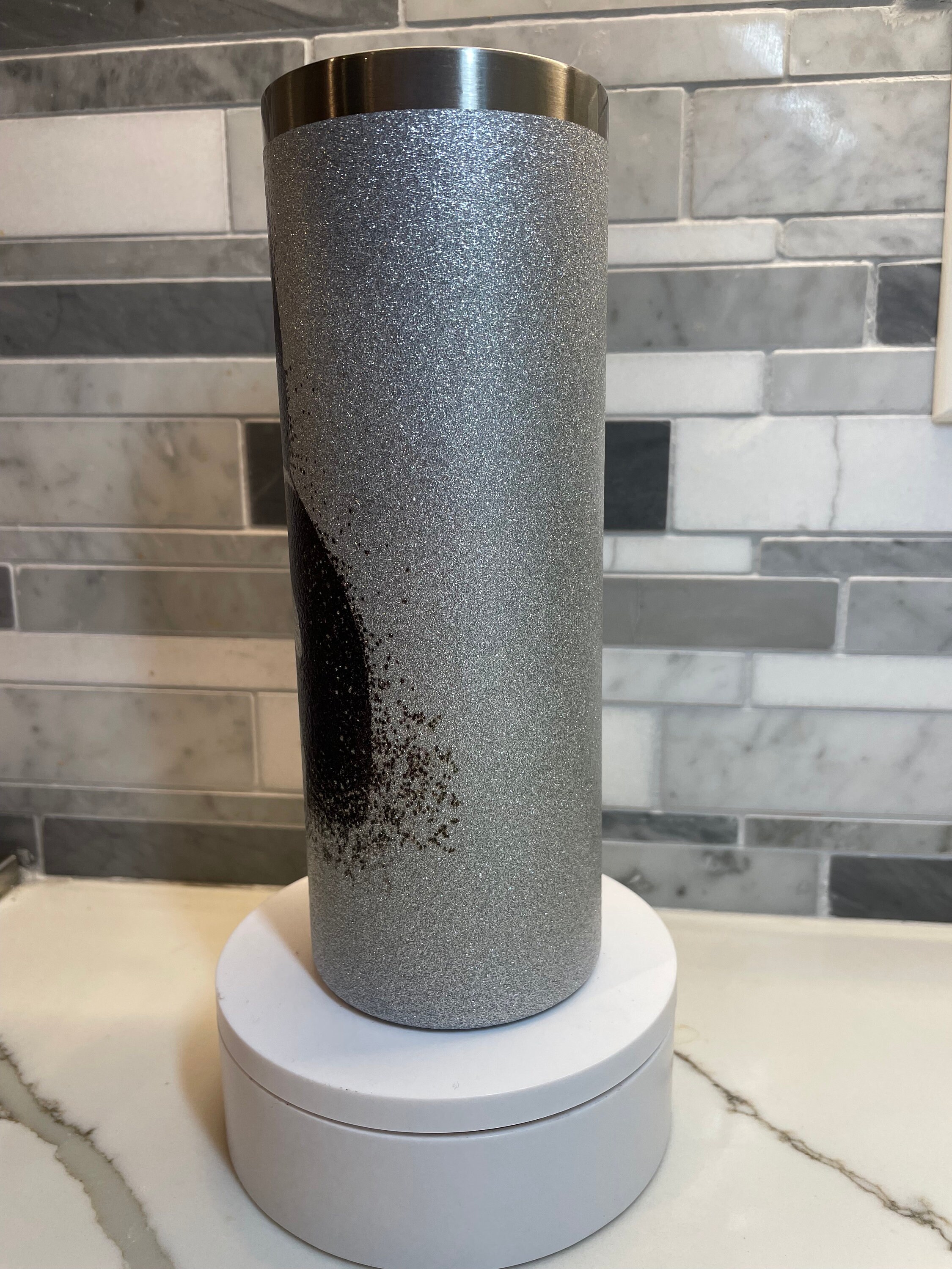 Glitter Shimmer J27 Blackberry Orca Killer Whale Infused Skinny Tumbler ...