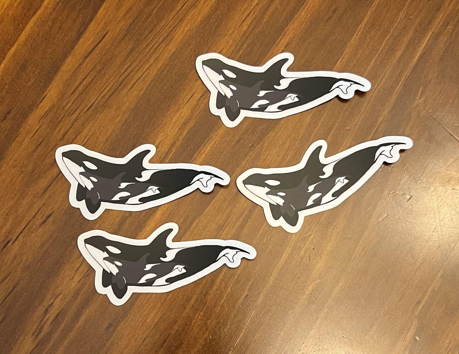 Orca Killer Whale Mom and Calf Decal Sticker 3-inch Dolphin Whale ...