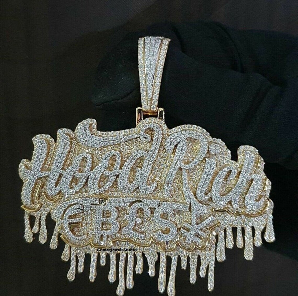 Customize Drip Style Name Pendant for Men's / Letter - Etsy