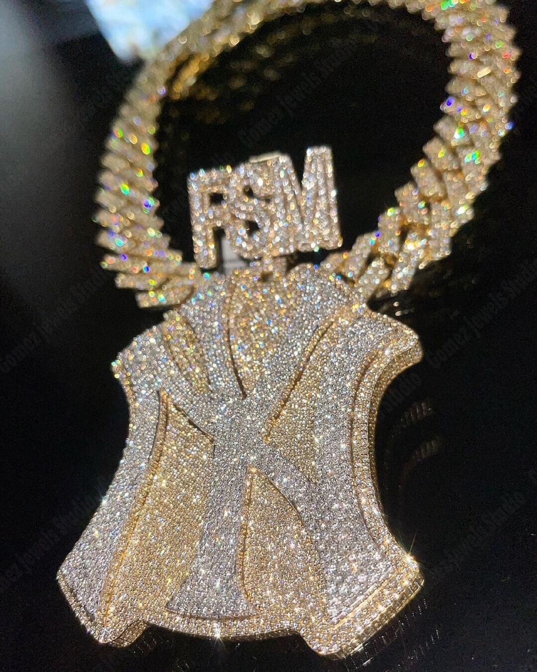 Men Customize Letter Pendant Iced Out Logo Pendant Real VVS - Etsy