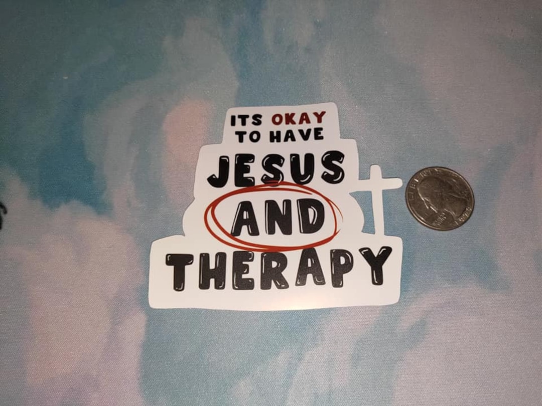 Jesus AND Therapy Sticker - Etsy