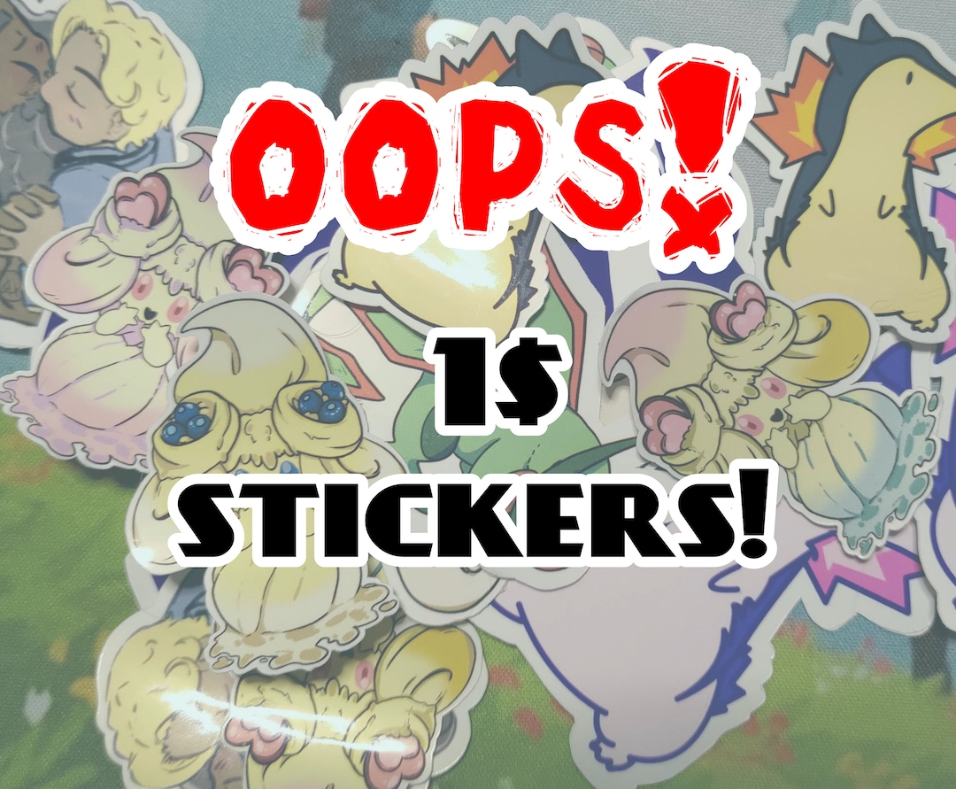 OOPSIE Mistake Discount Stickers! - Etsy