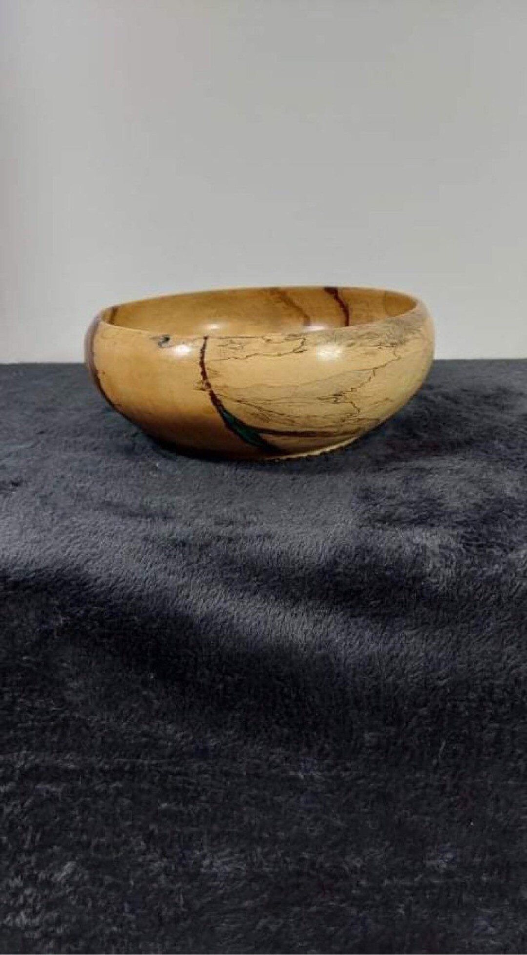 Spalted Tamarind Bowl Dyed on Outside Wooden Handmade Bowl, Wood Bowl ...