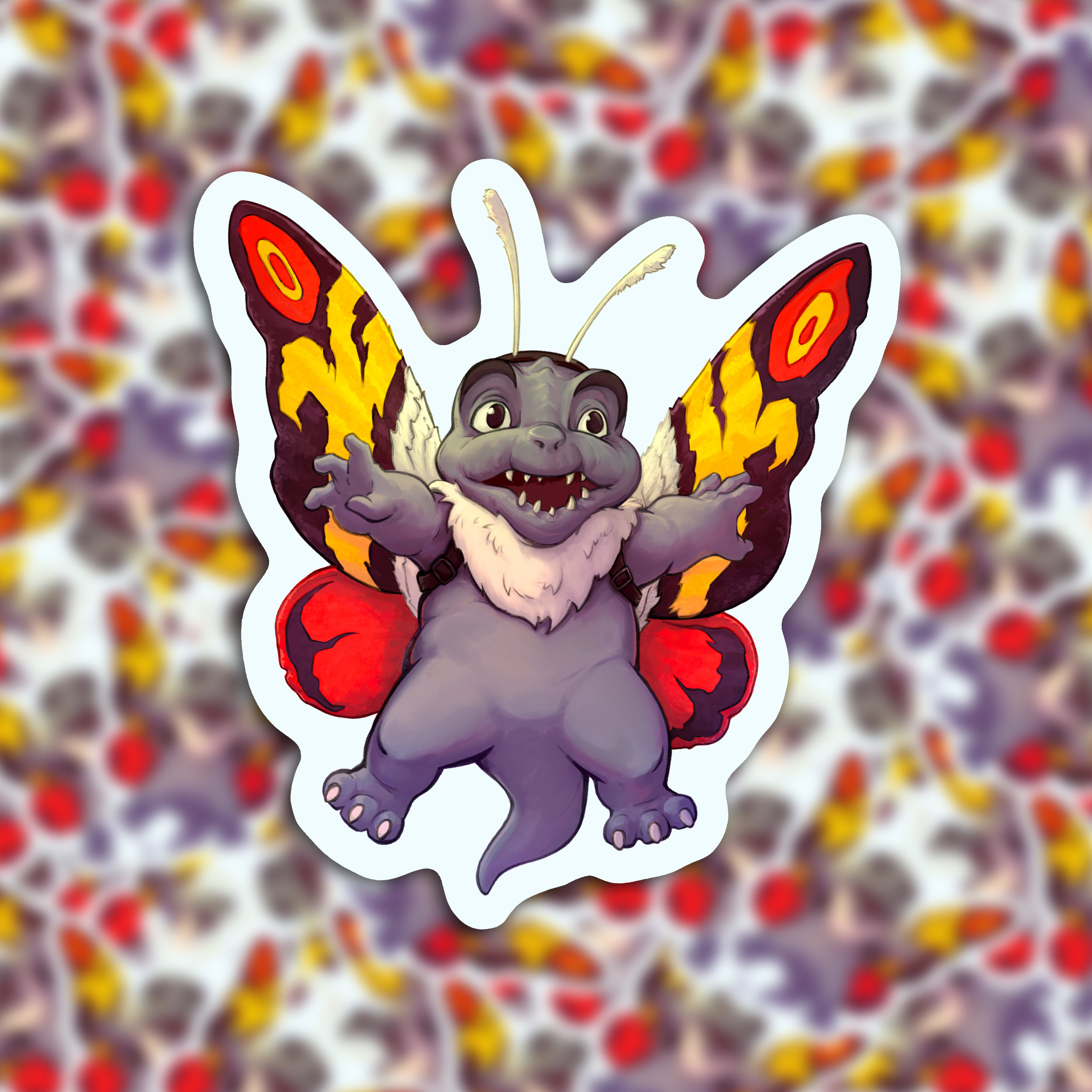 Manilla Mothra Sticker - Etsy