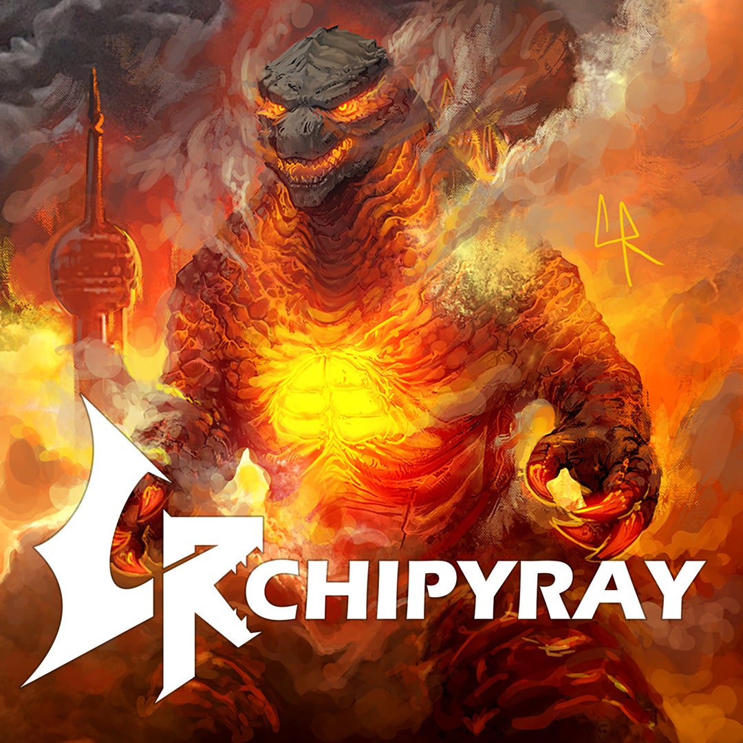 Burning Godzilla - Etsy