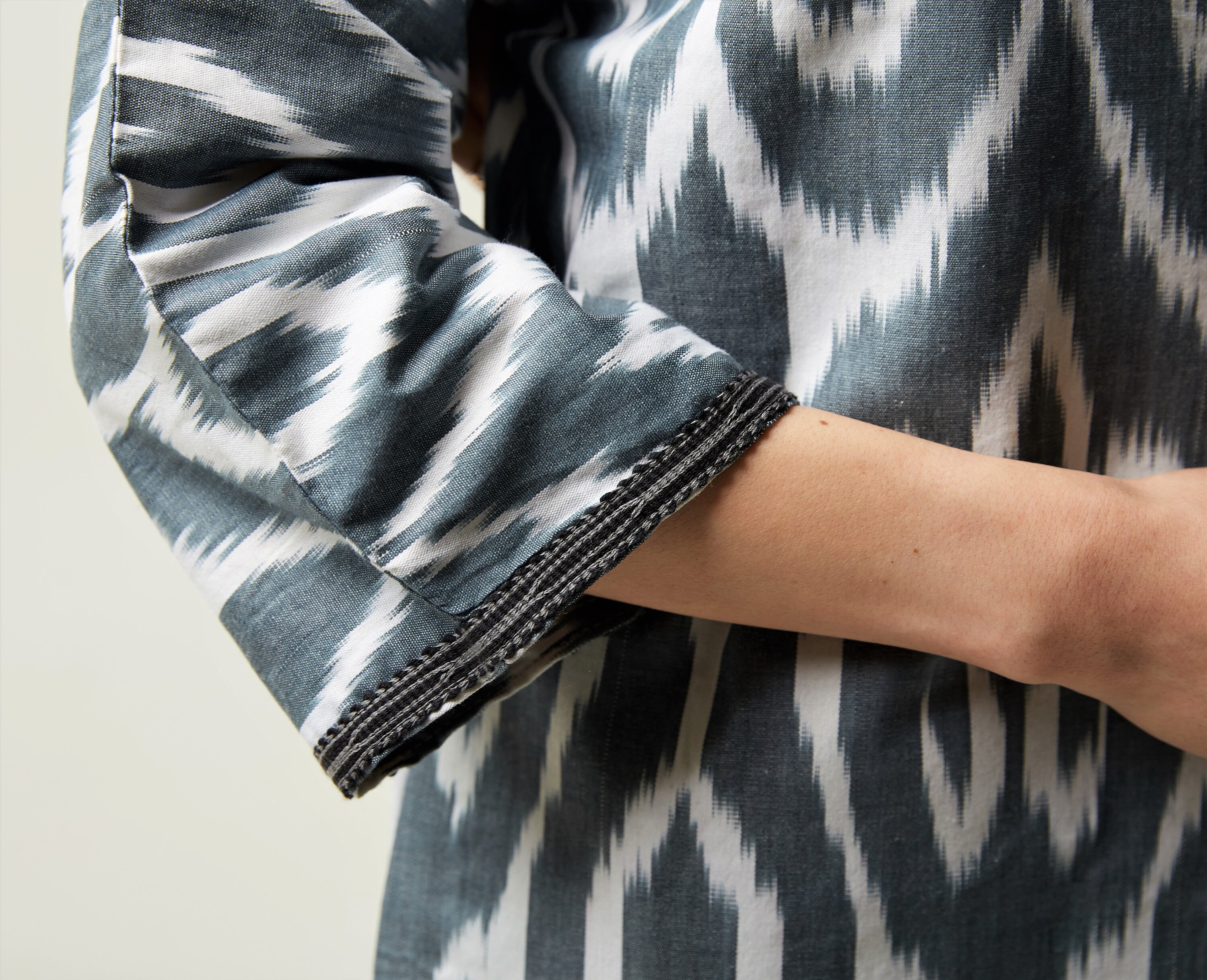 Handwoven One-of-a-kind Ikat Kaftan, Jacket, Robe With Inner Cotton ...